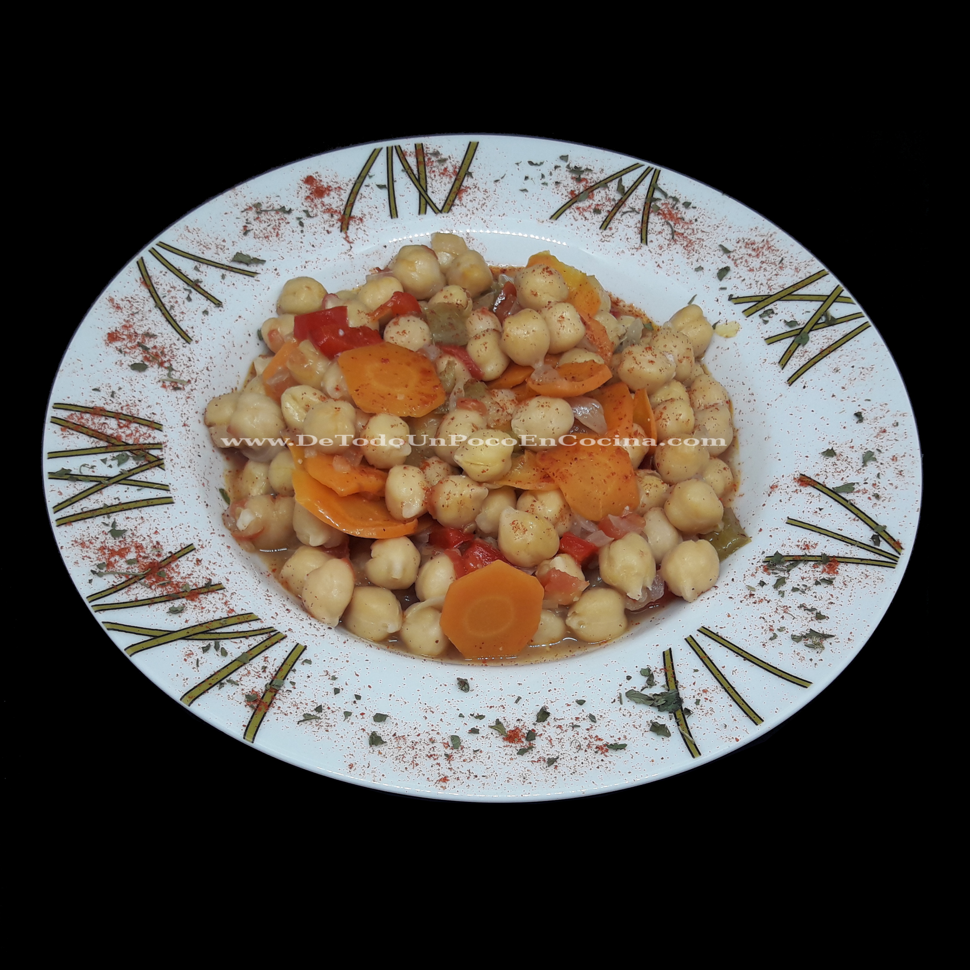 GARBANZOS CON VERDURAS - DeTodoUnPocoEnCocina.com